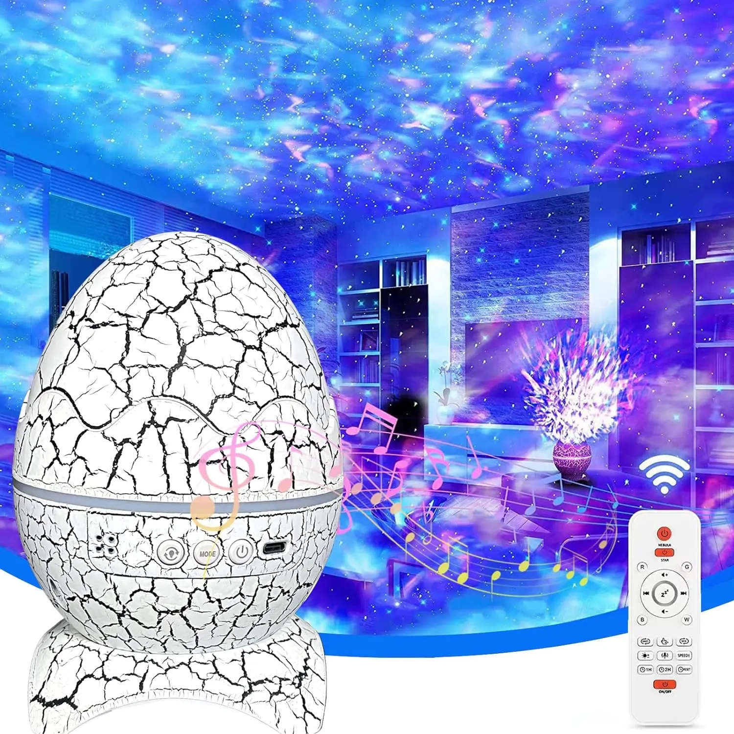 Dinosaur-Egg-Galaxy-Projector-Space-Buddy-Star-Projector-Night-Light ...