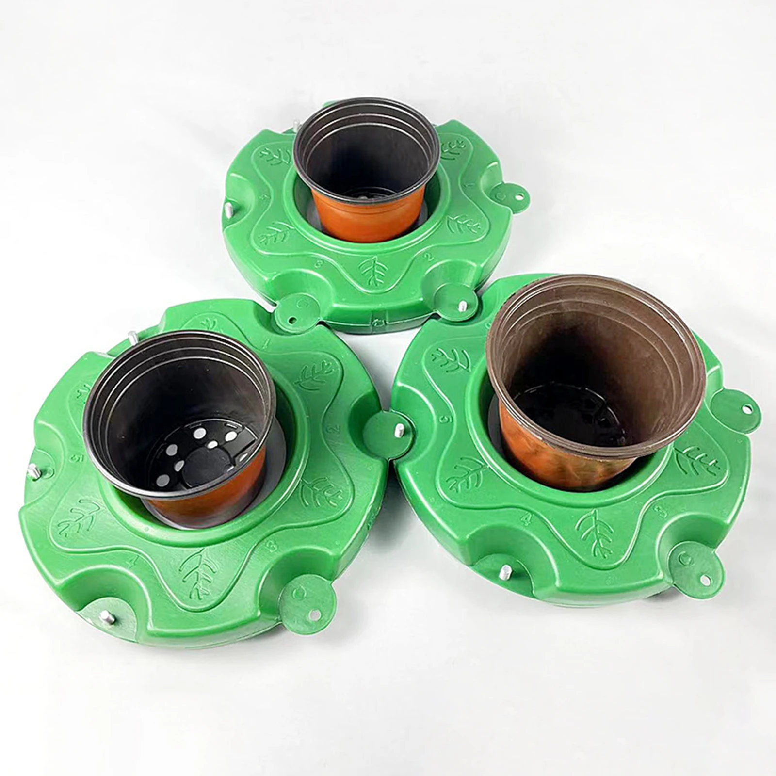 Round Artificial Floating Island Stable Aquatic Pond Plant Pots for ...