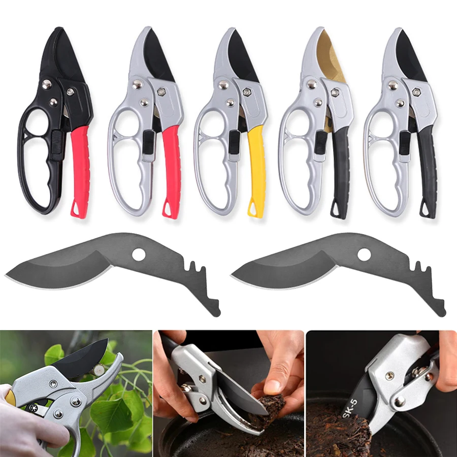 Garden-Pruning-Shears-Cutter-with-Replace-Blade-High-Carbon-Steel ...