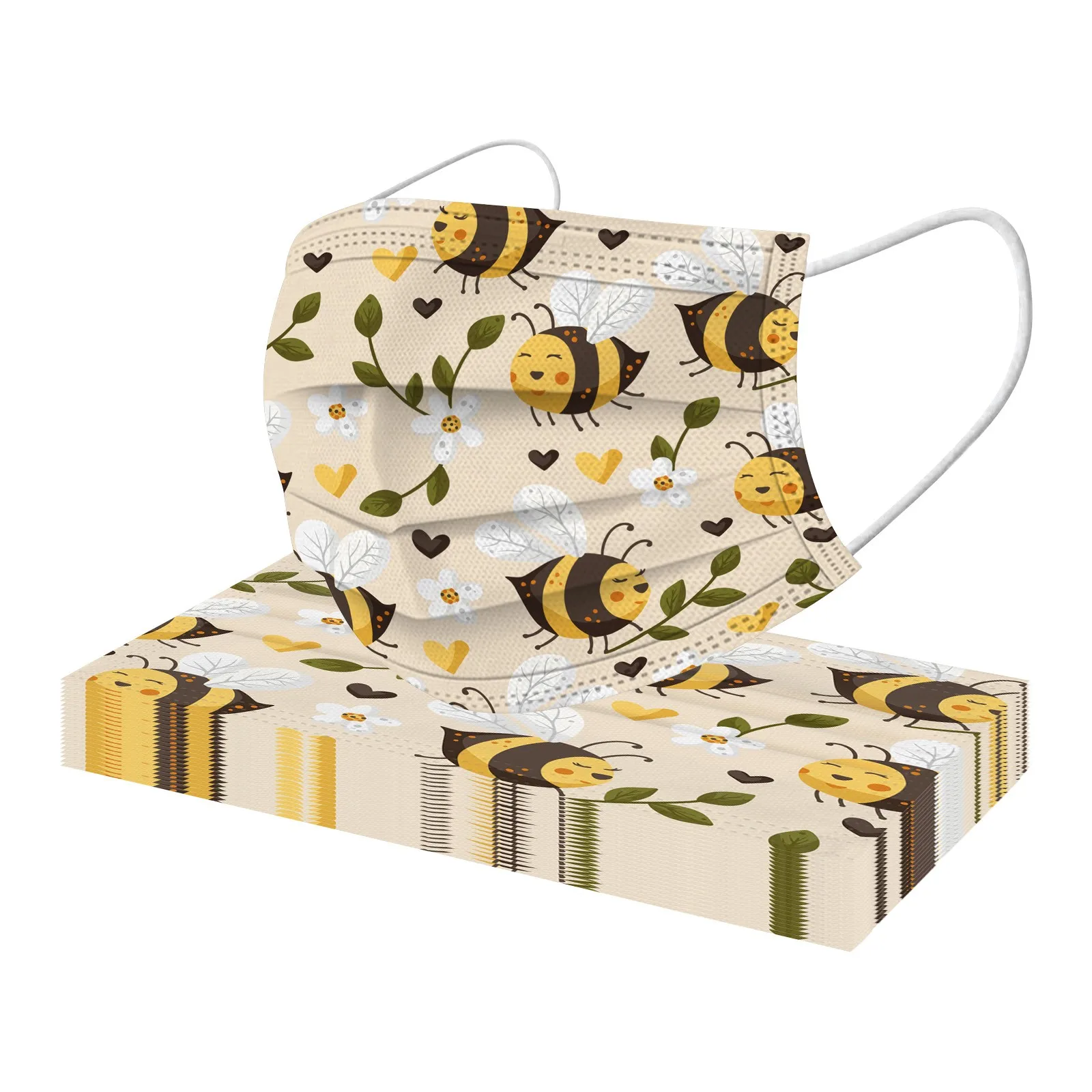 Adult Spring Bee Disposable Face Mask | Fashion Masks Australia