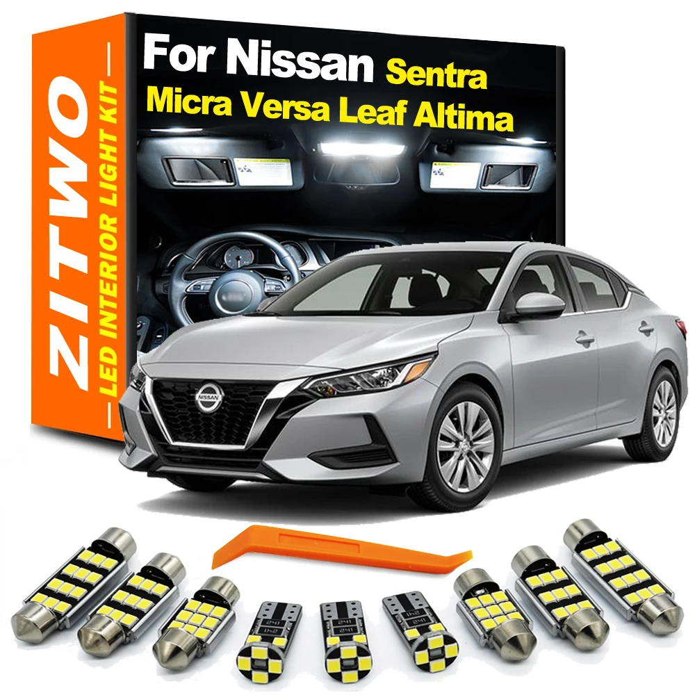 ZITWO LED Bulb Interior Dome Map License Plate Light Kit For Nissan ...