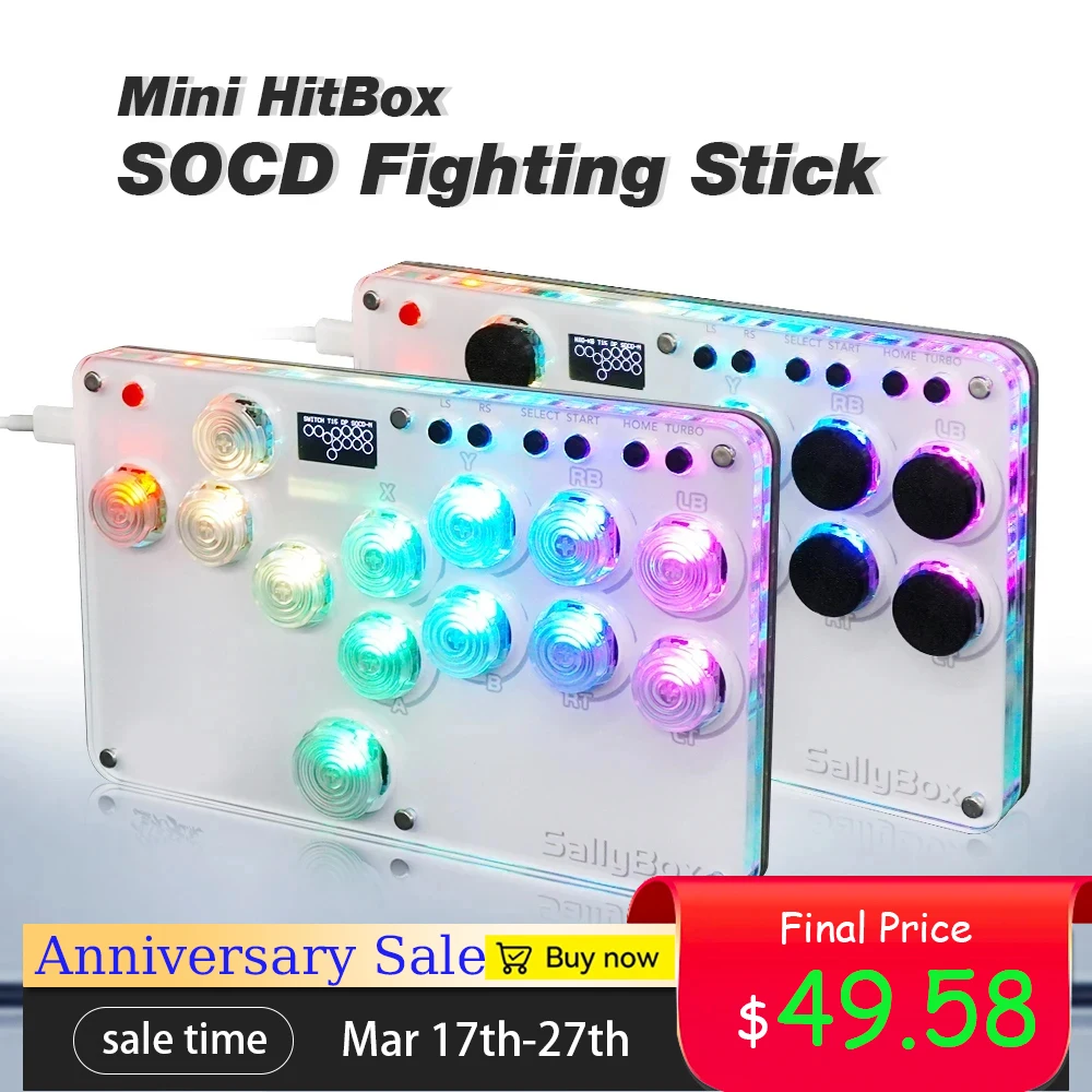 Controlador-de-Arcade-sin-palanca-para-PS4-PS3-PC-Switch-WASD-SallyBox ...