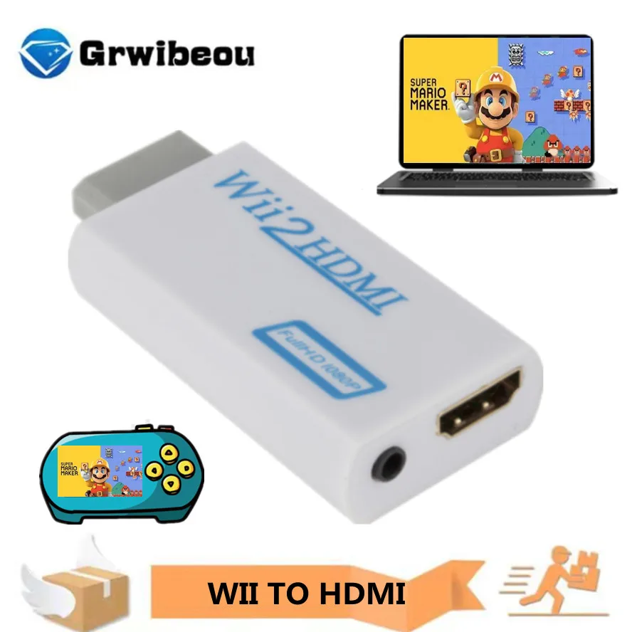 Adaptador-Full-HD-1080P-compatible-con-Wii-a-HDMI-convertidor-de-Audio ...