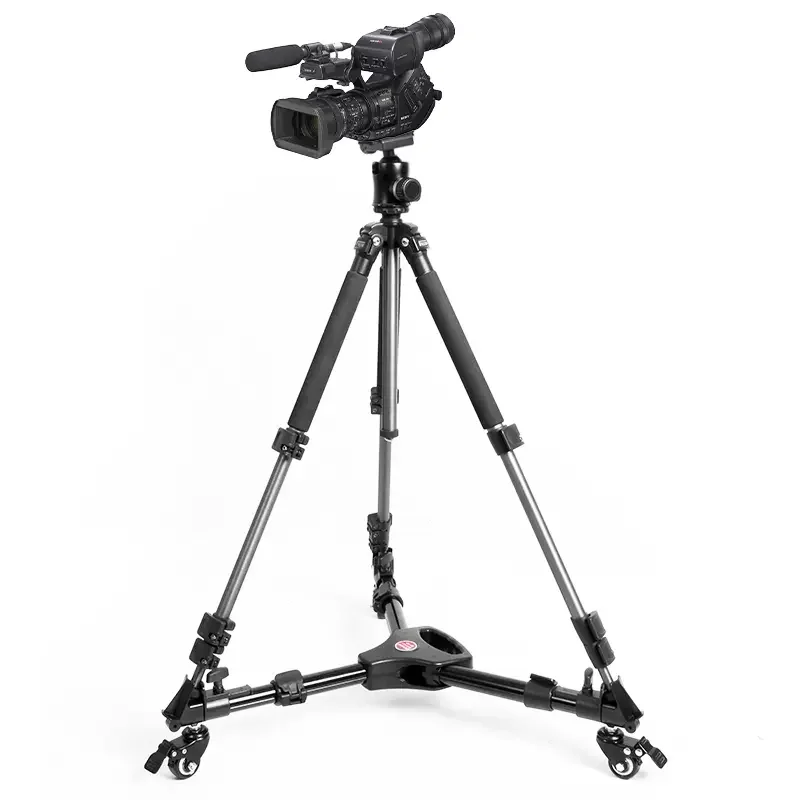 Professional-Tripod-Dolly-30KG-Max-Loading-with-Rubber-Wheels-Smooth ...