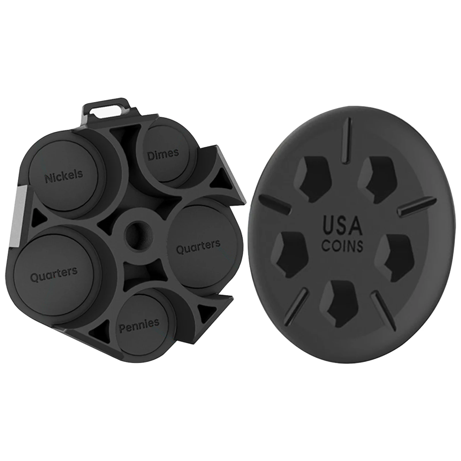 Case Black Holder Gift Large Capacity Round For Collectors Pennies ...
