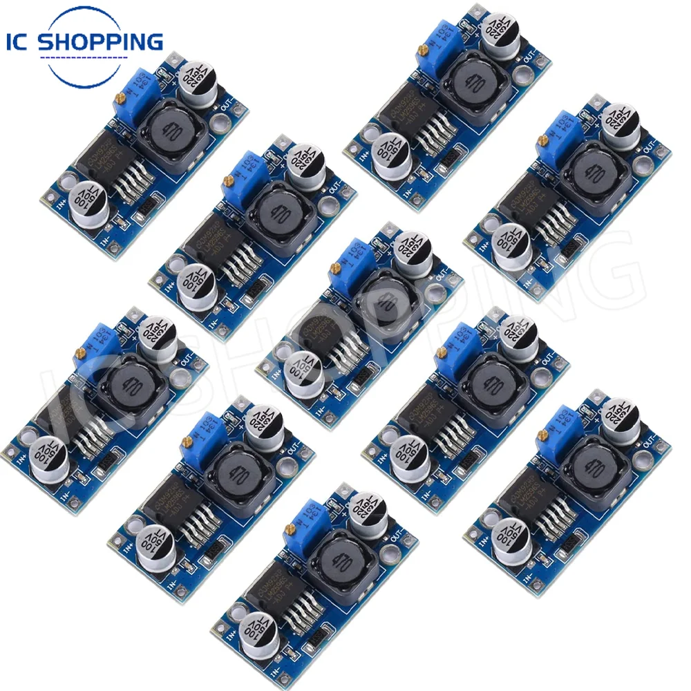 10PCS-Adjustable-POWER-MODULE-LM2596S-DC-DC-Buck-Regulator-Converter ...