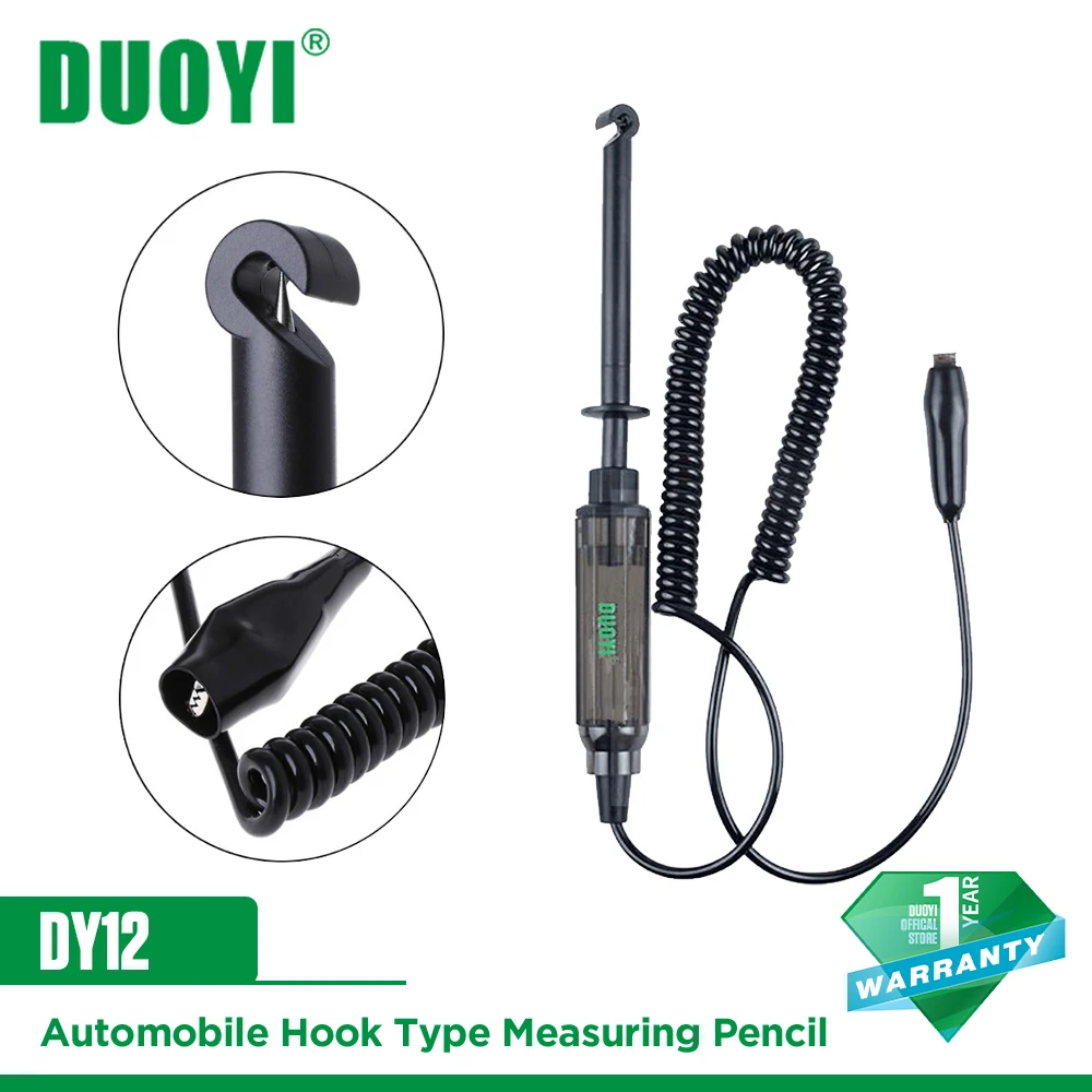 DUOYI-DY12-Automotive-Circuit-Tester-6V-12V-24V-Hook-Probe-Test-Pencil ...