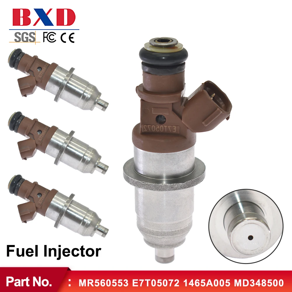 4pcs Fuel Injector E7t05072 Mr560553 1465a005 For Mitsubishi Galant Vi ...