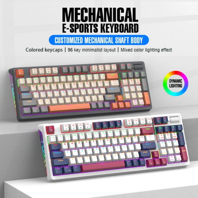 Wired-Mechanical-Keyboard-Hot-Swap-96-Keys-96-Layout-Spanish-Russian ...