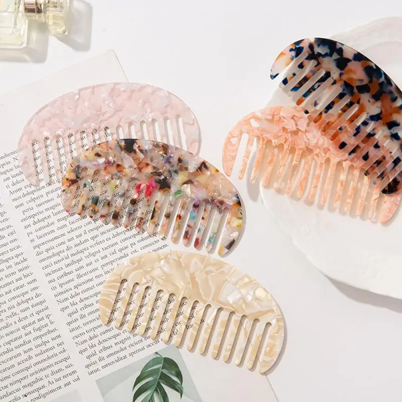 Comb-Acetate-Board-Geometric-Comb-Simple-Hair-Comb-Retro-Cute-Japanese ...