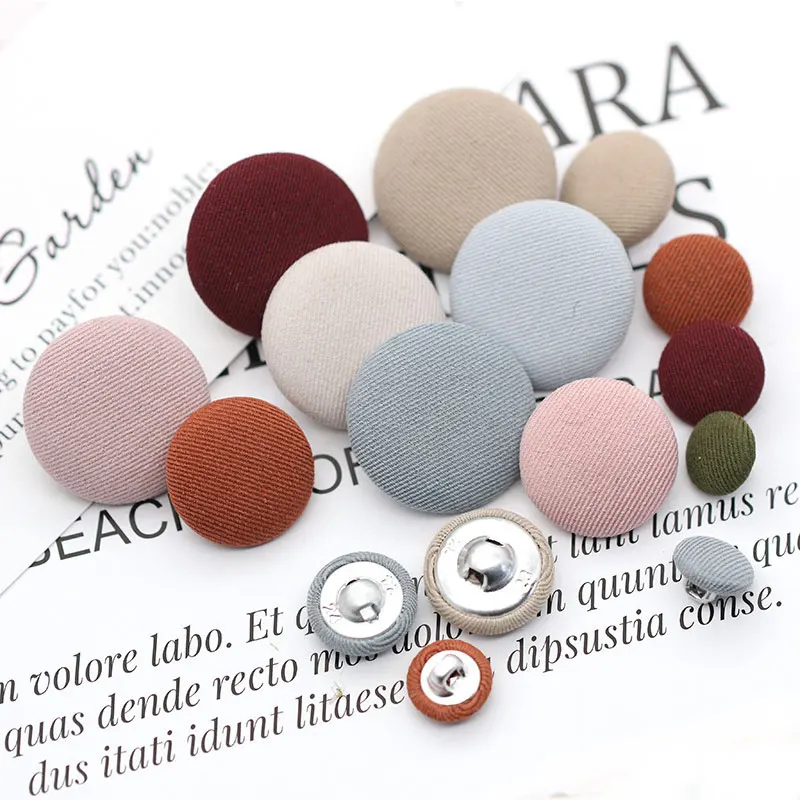 10pcs-lot-Metal-Round-Cloth-Covered-Buttons-Diy-Aluminum-Button-for ...