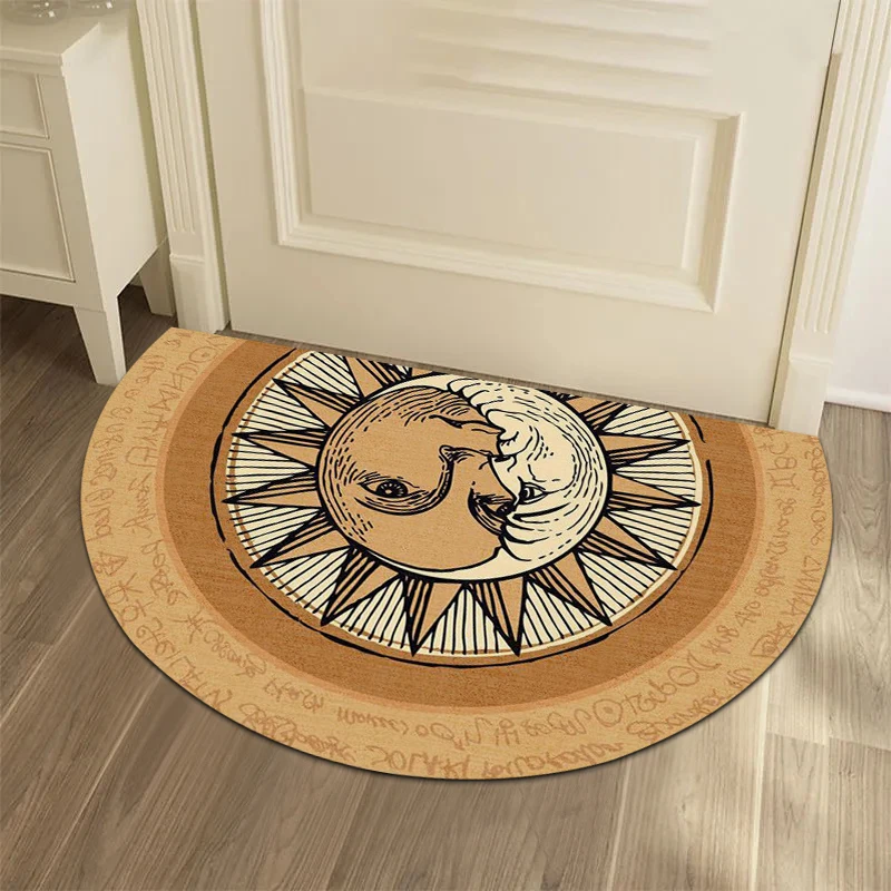 Semicircular-Door-Mat-Round-Rug-Retro-Carpet-for-Living-Room-Coil ...