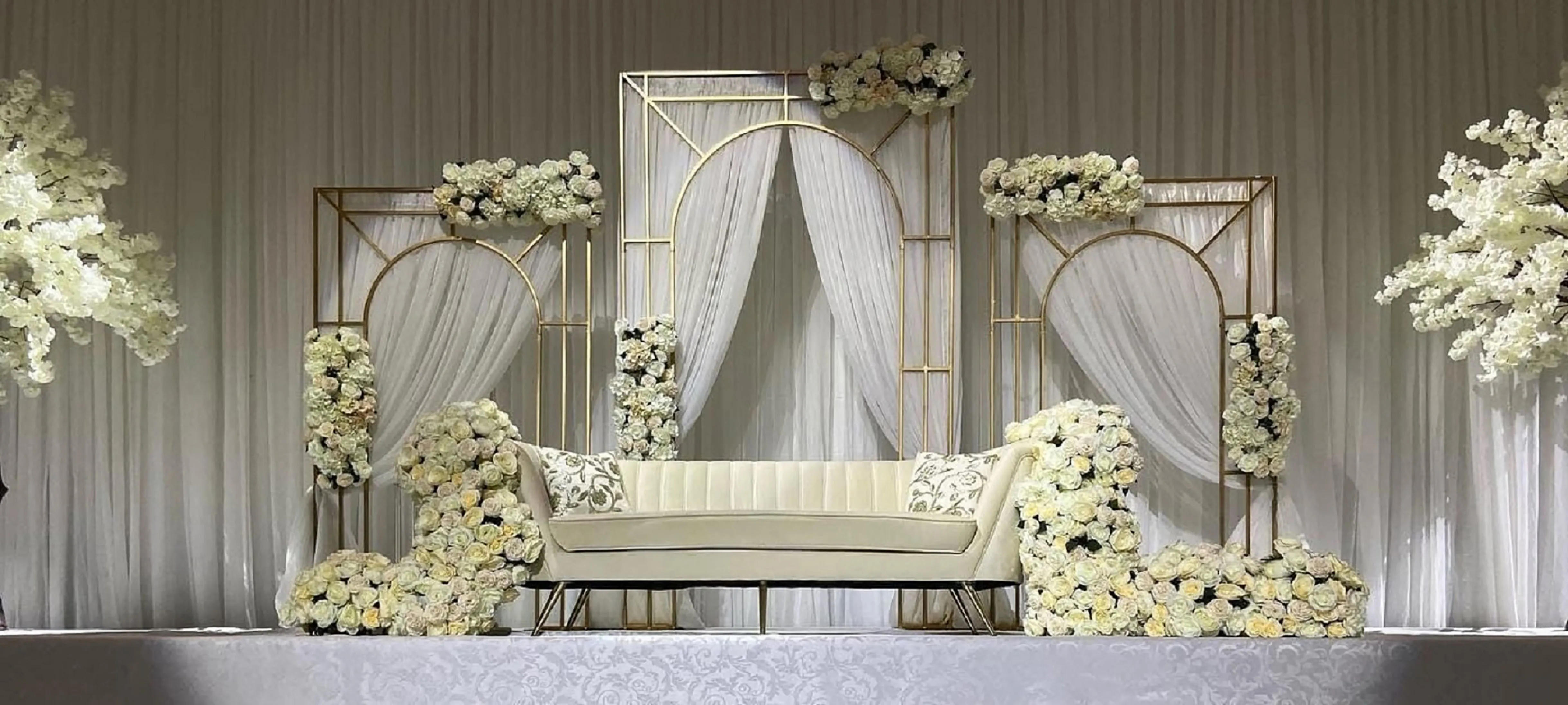 Wedding Flower Stage Decorations