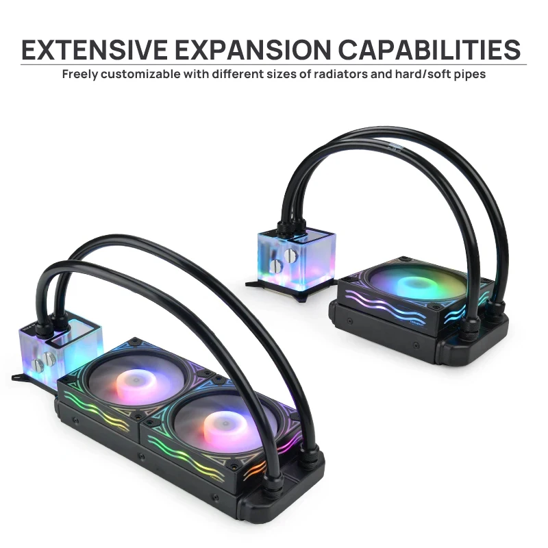 Water-Cooling-CPU-Cooler-computer-RGB-Water-Cooler-Heatsink-Integrated ...