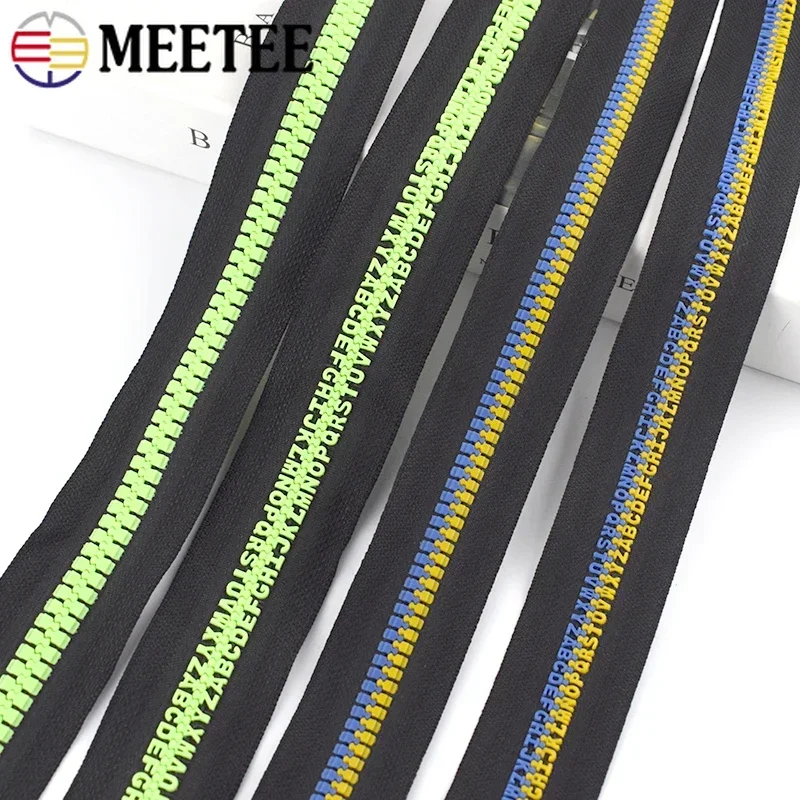 1-5Meters-5-8-Resin-Zippers-Tapes-with-Zip-Silders-Long-Chain-Zipper ...