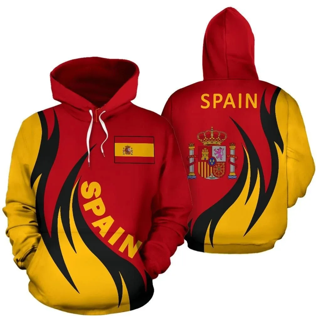 Hoodies-Spanish-Flag-Emblem-3D-Print-Sweatshirts-Boy-Girl-Unisex-Hooded ...