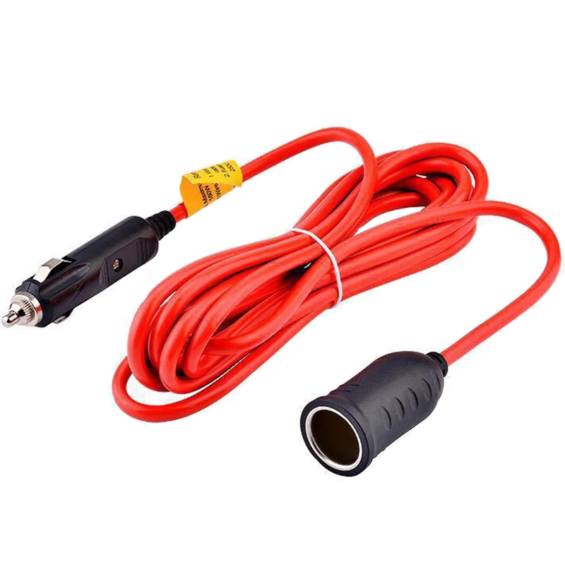 Cigarro do carro isqueiro extensão tomada 12v 24v 3.6m cabo de extensão ...