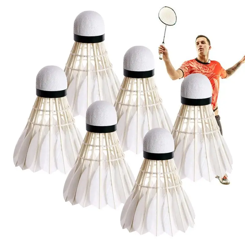 Feather-Badminton-Balls-Hard-Foam-Head-Feather-Shuttle-Balls-High ...