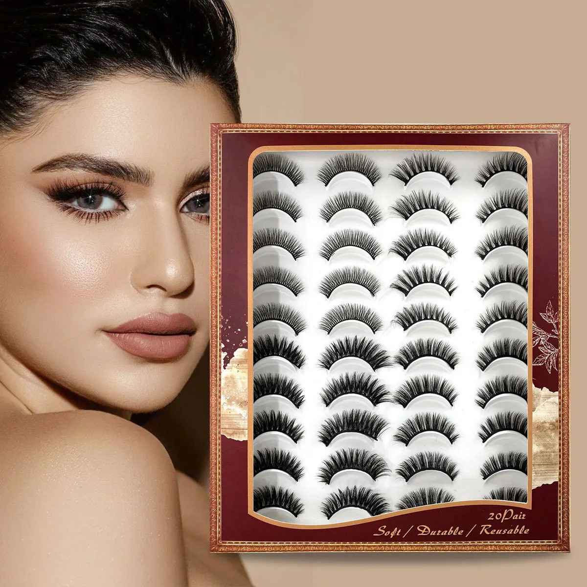 lashes-supplies-20-pairs-natural-big-eye-long-eyelashes-minks-3D-false ...