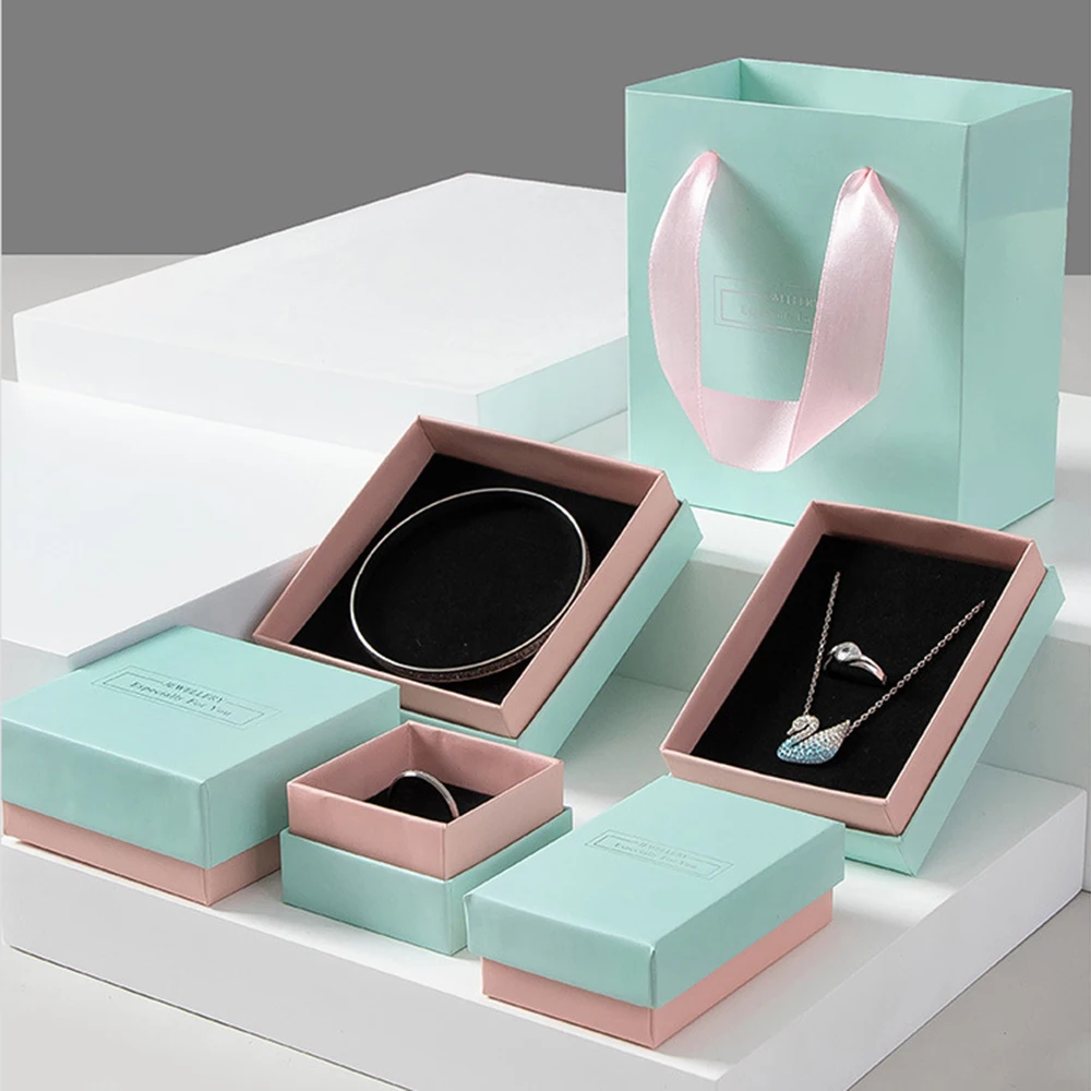 High-grade-Paper-Jewelry-Box-Ring-Earrings-Pendant-Necklace-Suspension ...