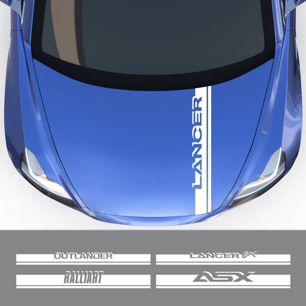 New-Styling-Car-Hood-Cover-Sticker-For-Lancer-EX-Outlander-ASX-Ralliart ...