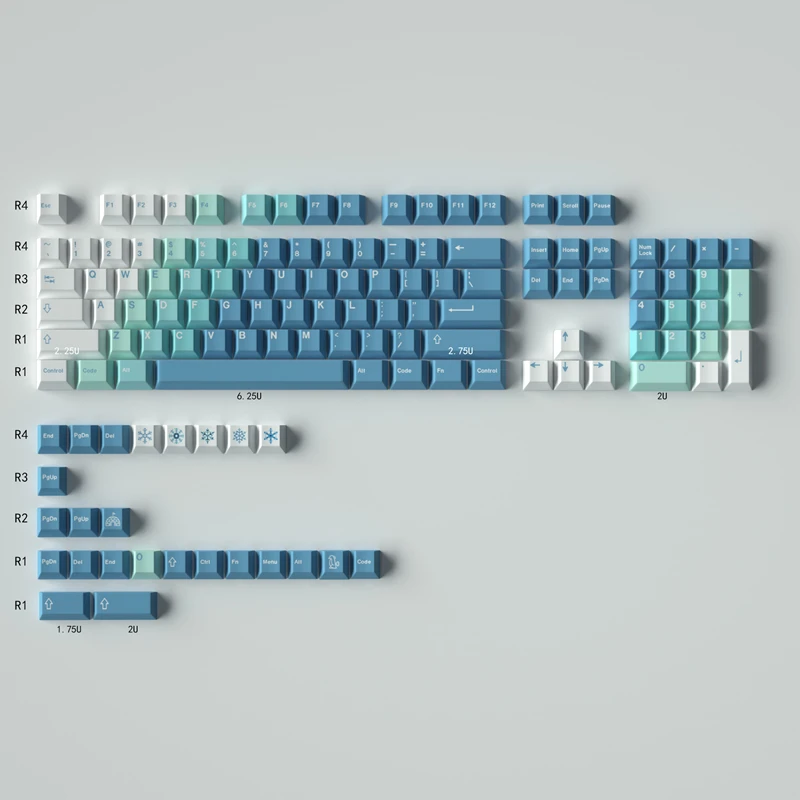 GMK-Yeti-Keycap-Cherry-Profile-PBT-Material-23-129-Keys-Dye-Sublimation ...