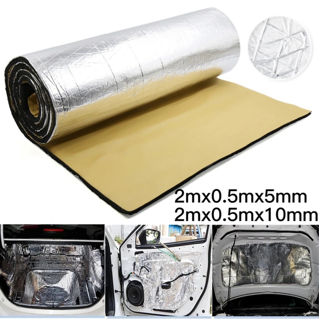 Car Acoustic Thermal Sound Deadener Mat 50cmx200cm 5/10mm Sound Proof ...