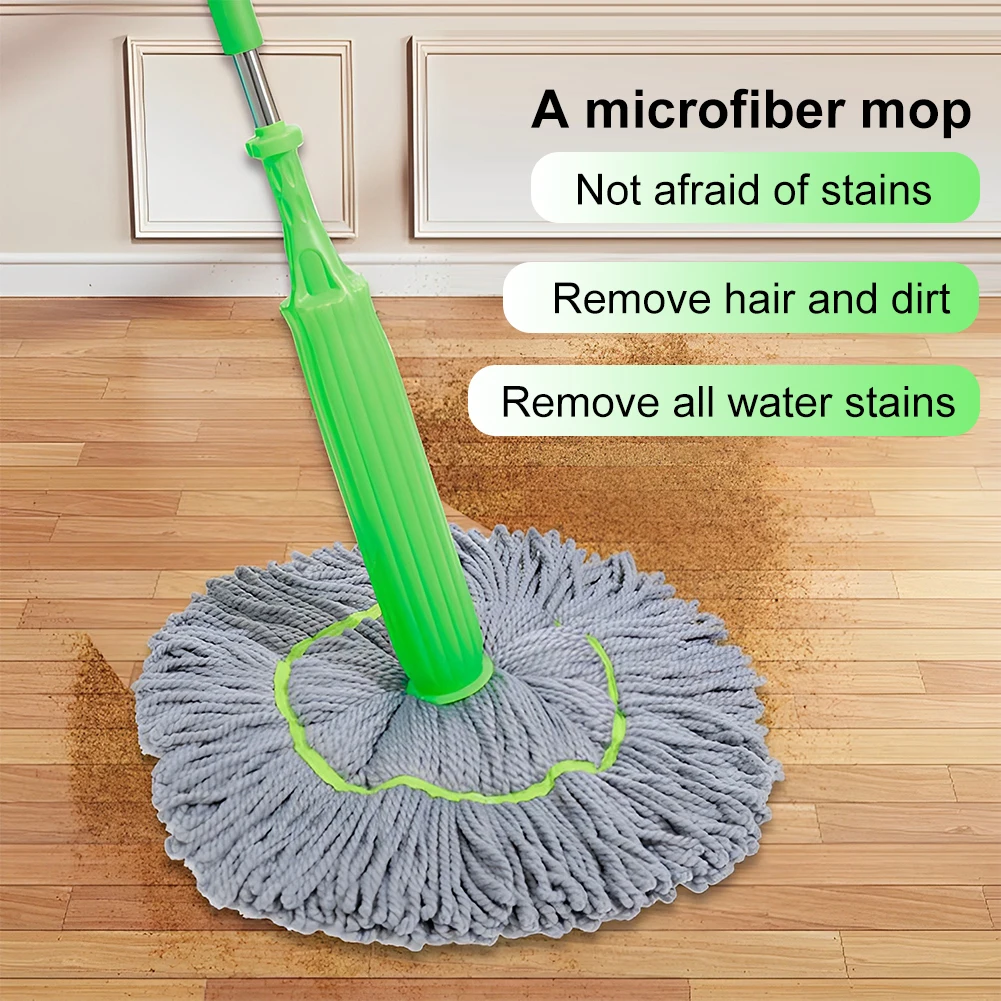 Twist-Mop-Microfiber-with-52-7-Inch-Long-Handle-Self-Wringing-Mop-Floor ...