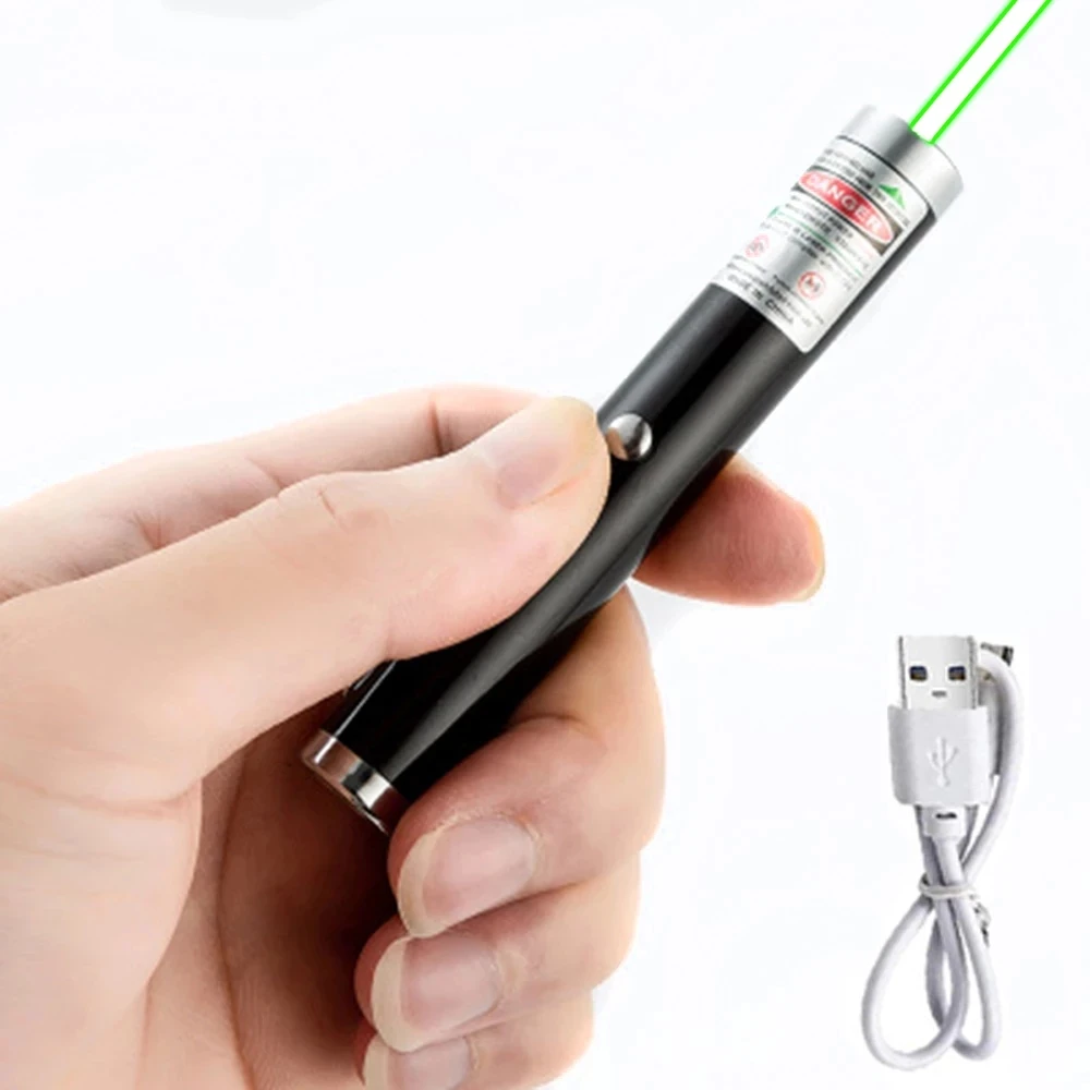 USB Charging Green Laser Pointer Powerfulr Super Power Laser Pen 711 ...