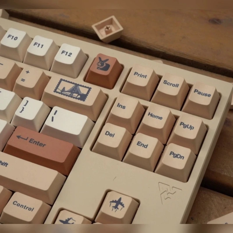 143-Keys-Customized-Retro-Stamps-Key-PBT-Dye-Subbed-Keycap-Cherry-Key ...