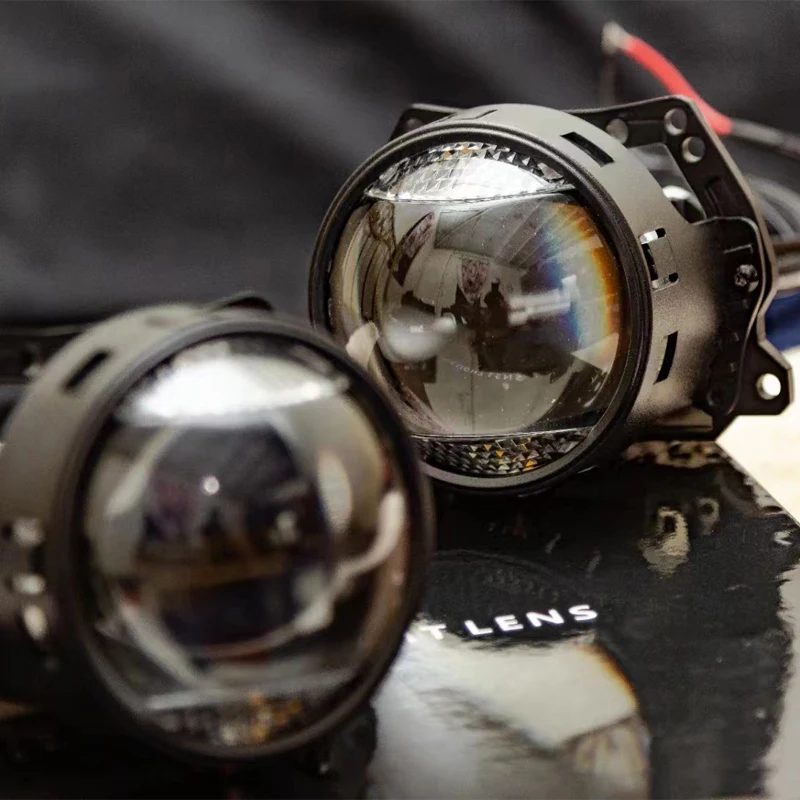 3 Inch Laser Bi-led Projector Lens Headlight 120w White Drl Amber Turn ...