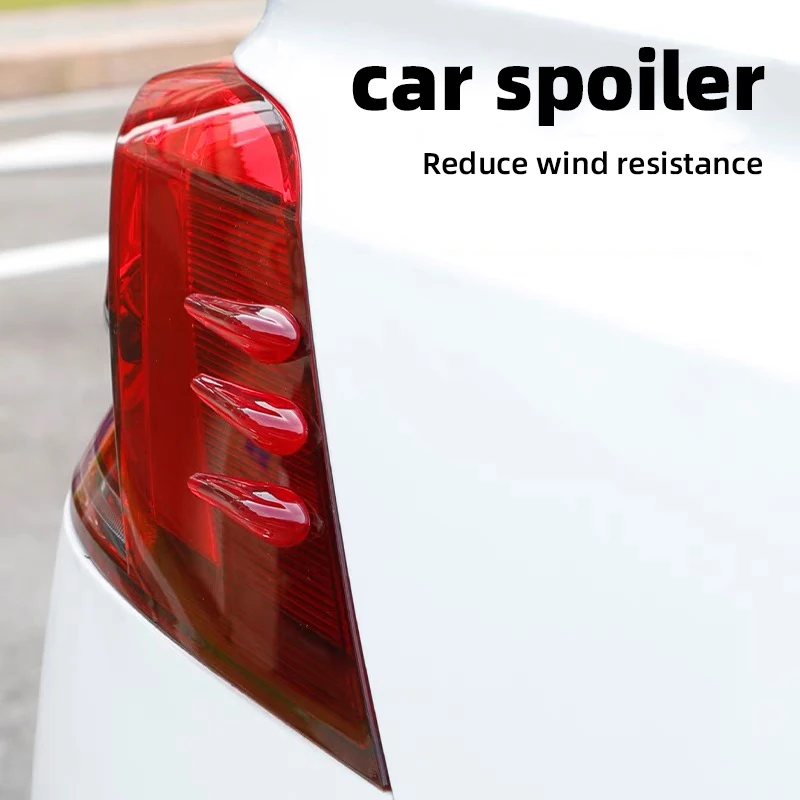 6PCS car wind-reducing spoiler strips, car body anti-collision strips ...
