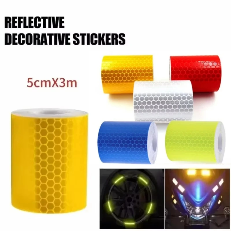 Car Reflective Tape Auto Safety Warning Sticker Reflector Protective ...