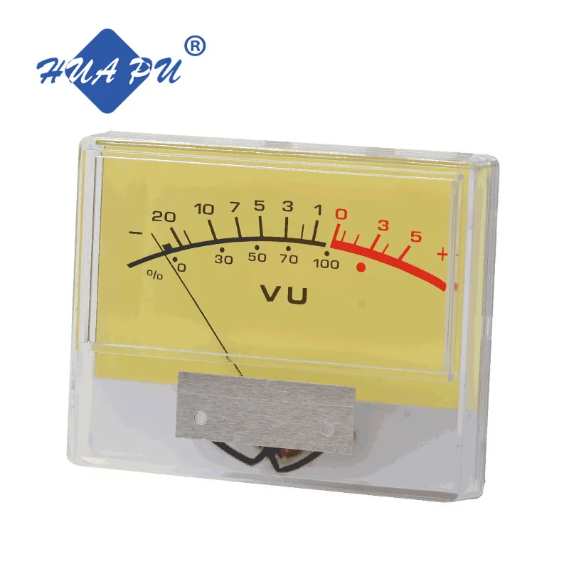 VU-Panel-Meter-Adjustable-Pointer-Swing-Audio-pointer-type-Warm-Back ...