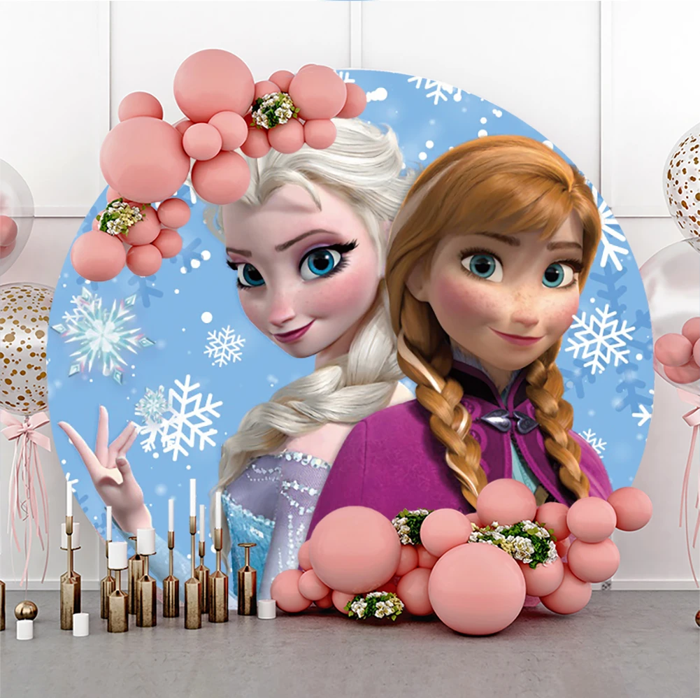 Frozen Birthday Party Round Decoration | Frozen Anna Birthday Party ...