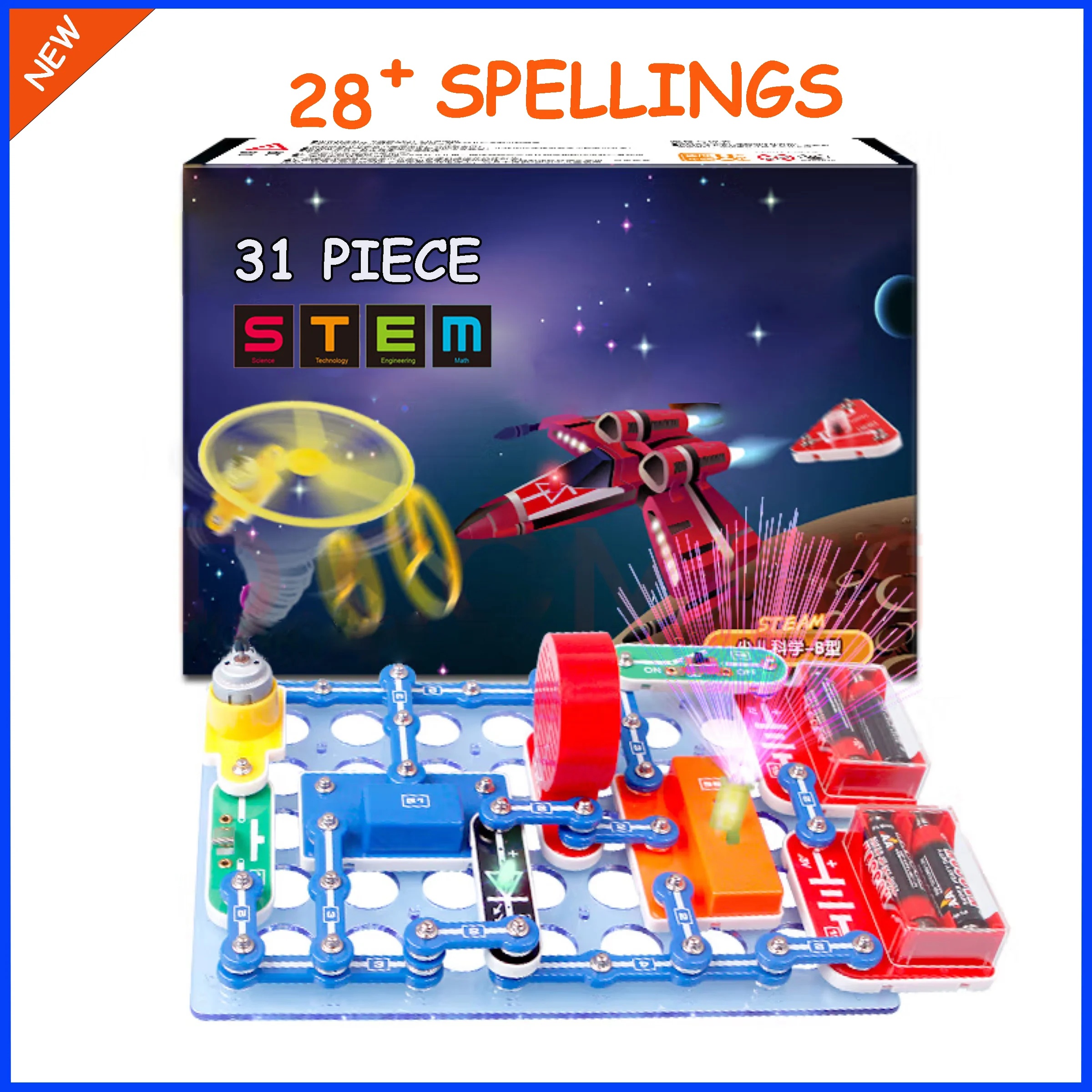 STEM Science Experiment Kit for Kid Snap Circuit Blocks Physics ...