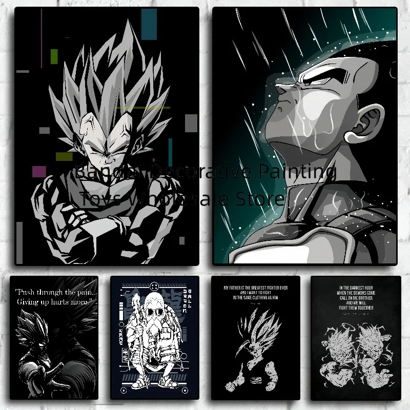 Bandai-Classic-Anime-Goku-Vegeta-Dragon-Ball-Mural-Cartoon-Home-Decor ...