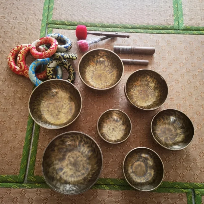 Large-Full-Moon-Singing-Bowl-Nepal-7-Chakra-Tibetan-Bowls-Set-Handmade ...