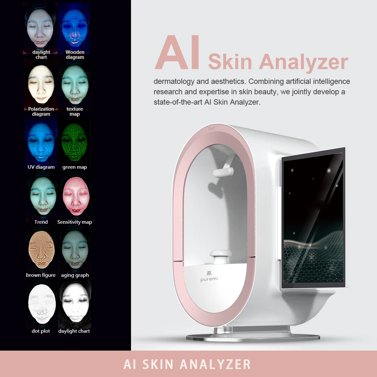 New-Arrival-3D-AI-Face-Skin-Diagnostics-Analyzer-Facial-Tester-Scanner ...