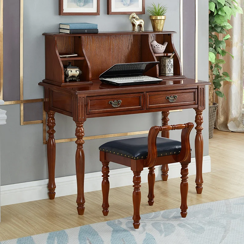 Small Computer Desk Mahogany