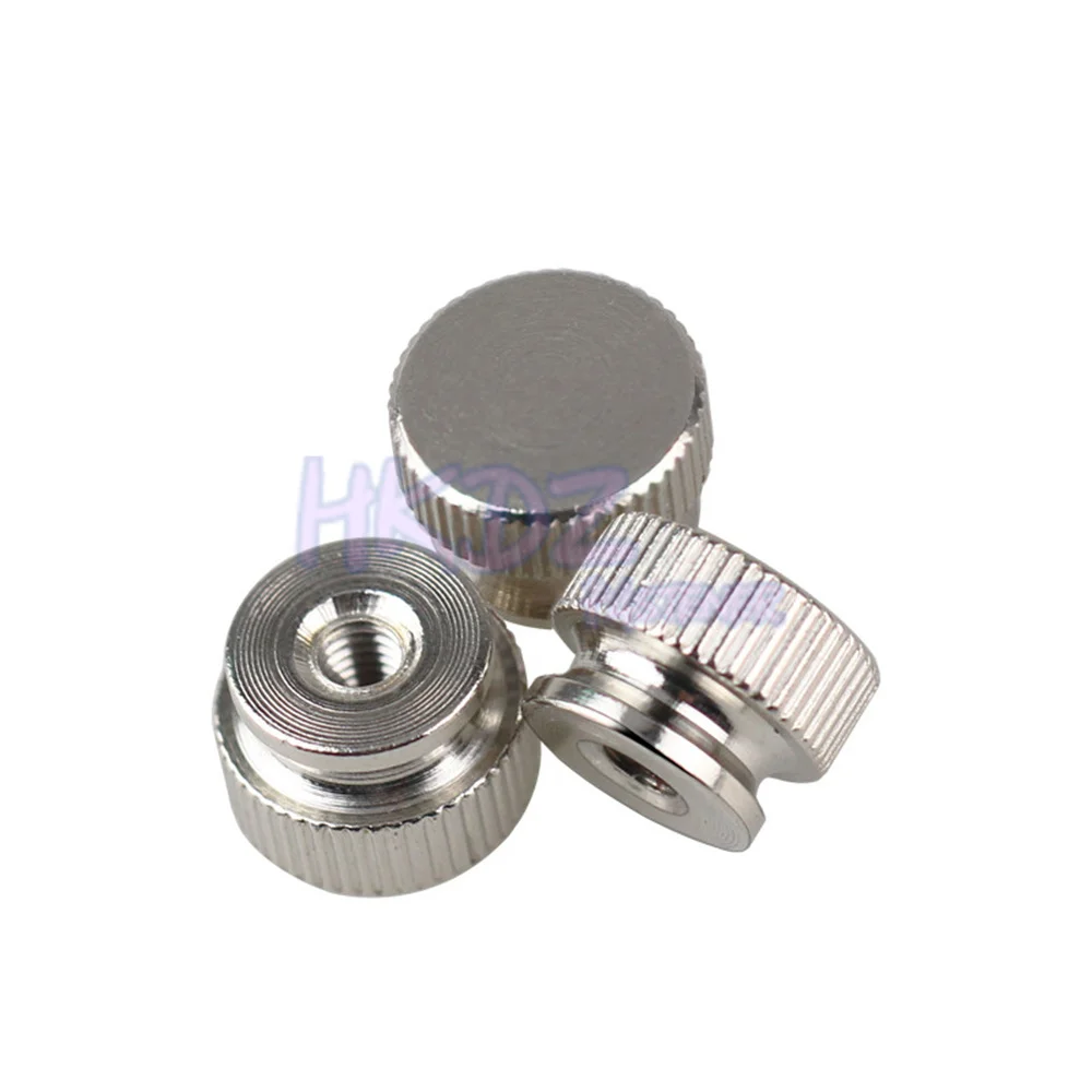 Online store M3 M4 Aluminum Alloy Knurled Thumb Nuts Round Through Hole ...