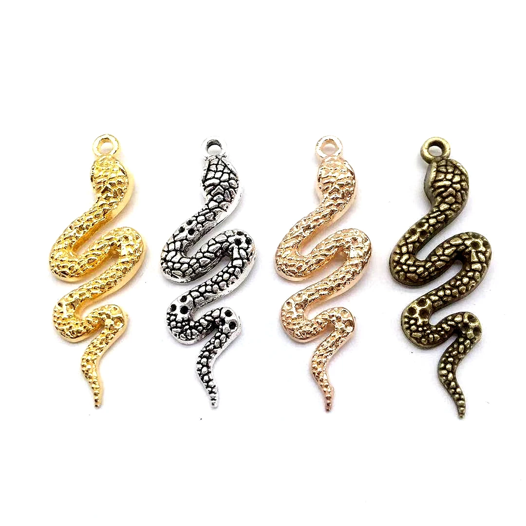 Fashion-10-pcs-snake-pendants-fit-DIY-handmade-necklace-bracelet-charms ...