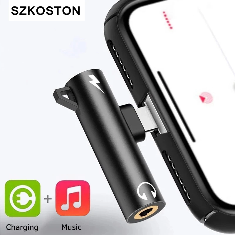 2 in 1 Audio Adapter to 3.5mm Fast Charging Compatible with iPhone 14 ...