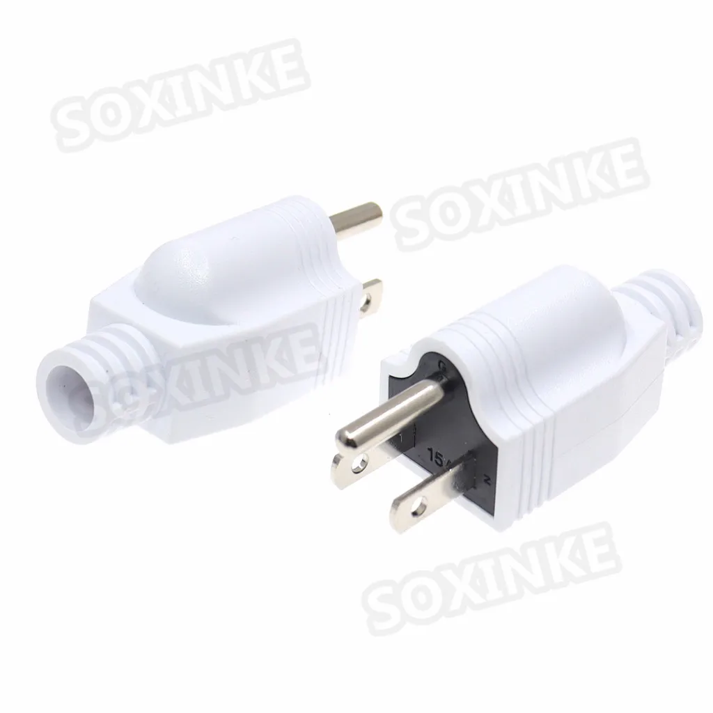 US-Nema-5-15P-AC-Electrical-Power-Male-Plug-Adaptor-American-3-Pin ...