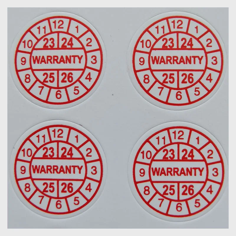 450pcs 10mm Diameter Round Fragile Paper Sticker Warranty Destructive ...