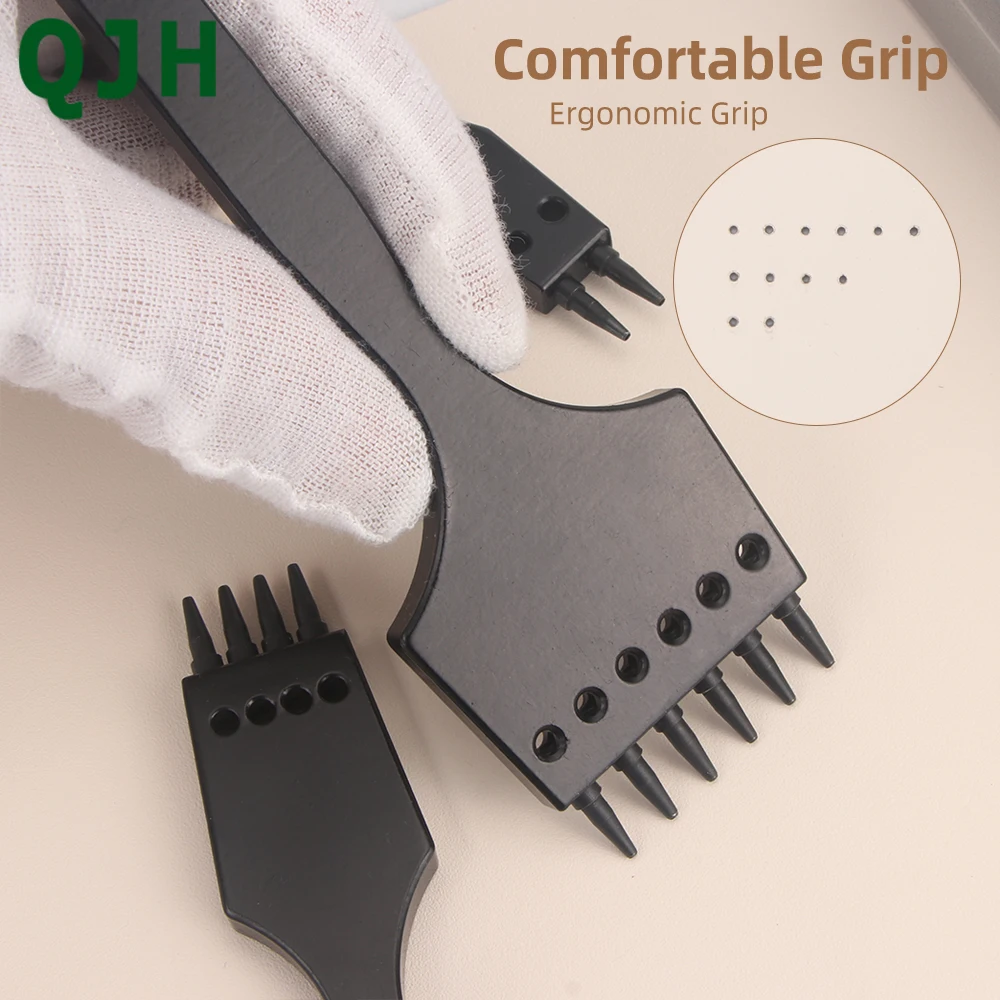 4-5-6mm-Leather-Black-Round-Hole-Row-Punch-Tools-DIY-Round-Piece-Punch ...