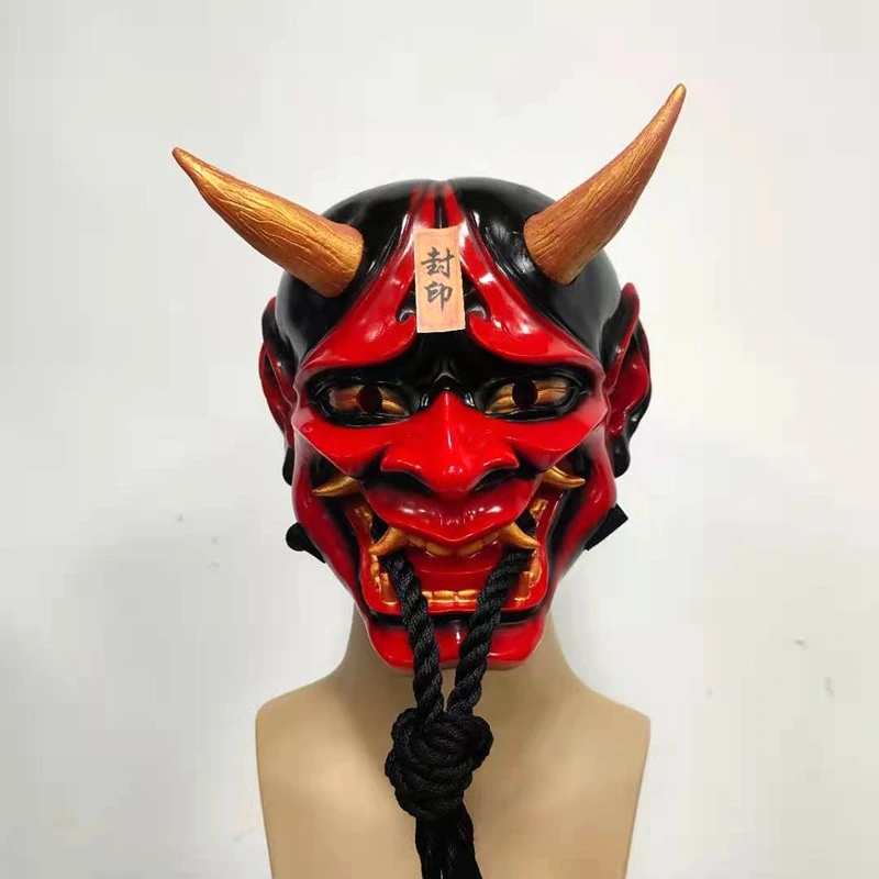 Japanese-Tengu-Seal-Prajna-Resin-Mask-Halloween-Horror-Cosplay-Terror ...