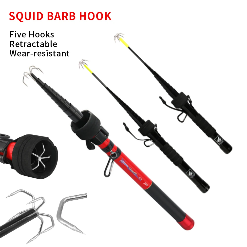 Portable-Squid-Barb-Hook-Retractable-Fishing-Hooks-Wear-resistant-Squid ...