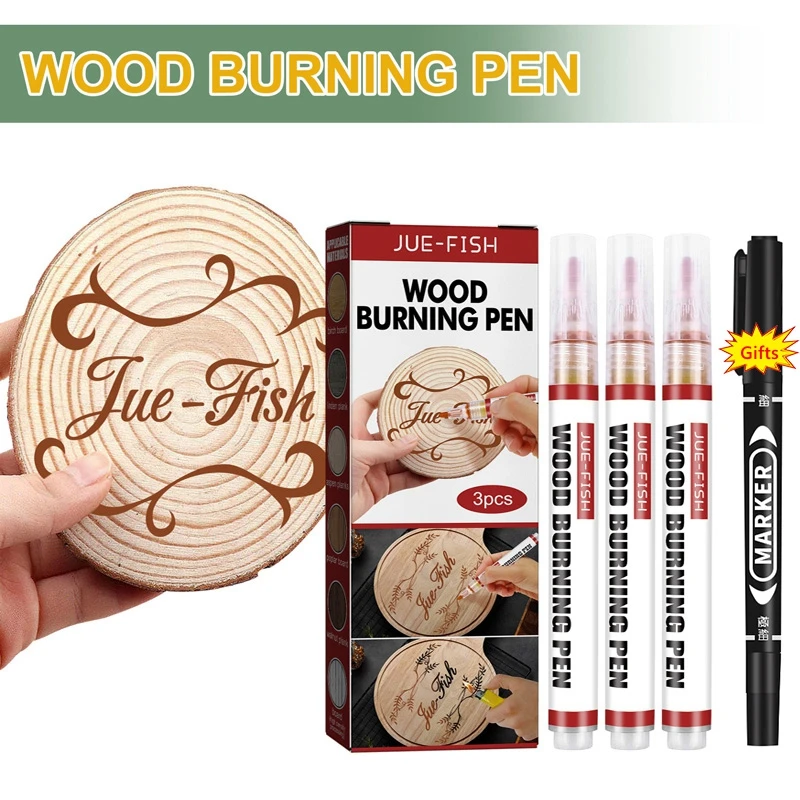 2-3pcs-Creative-Wood-Burning-Pen-Scorch-Wood-Burned-Marker-Pyrography ...