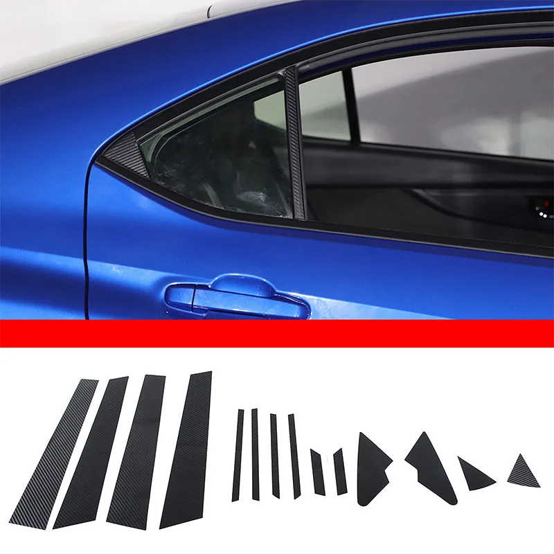 For-Subaru-WRX-2021-2022-2023-PVC-carbon-fiber-Car-Windows-B-pillar ...